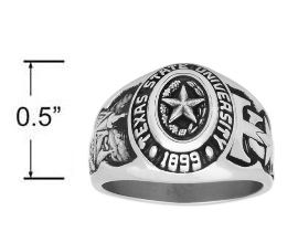 Traditional Seal Oval Texas State Class Rings