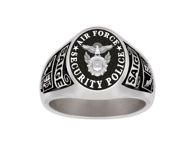 U.S. Air Force Security Police Military Rings