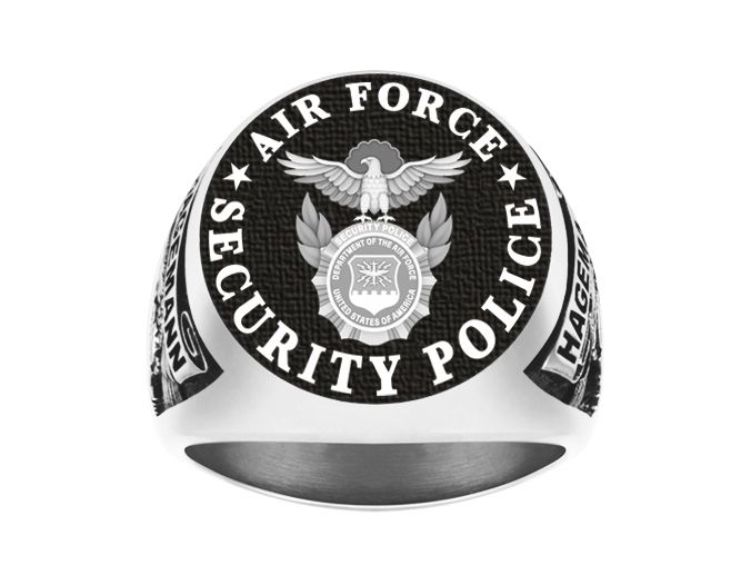 U.S. Air Force Security Police Military Rings